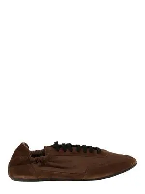 Prada Re-nylon And Suede Collapse Sneakers - Brown
