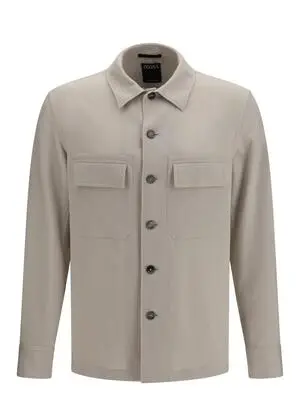 Zegna Cashmere Shirt Jacket - Beige