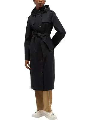 HOBBS LONDON Felicia Hooded Waterproof Jacket - Navy