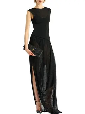 BALMAIN Balmain Long Draped Viscose Gown