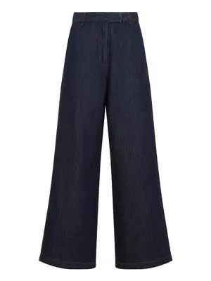 Dries Van Noten Wide-leg Denim Trousers - Blue