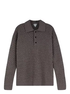 Bottega Veneta Wool Sweater With Intrecciato Motif - Multicolor