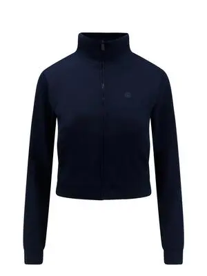 Gucci GUCCI Lightweight Ribbed Cotton Jersey Zip-Up Sweatshirt Multicolor