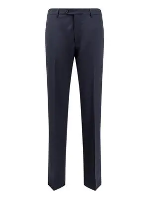 Tagliatore Virgin Wool And Silk Trousers - Multicolor
