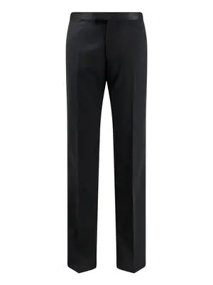 Tagliatore Virgin Wool Tuxedo Trousers - Multicolor