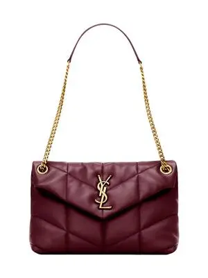 Saint Laurent Puffer Matelassé Leather Shoulder Bag - Multicolor