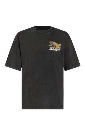 Amiri T-shirt Charcoal Size Cotton - Grey