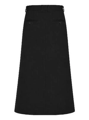 MAISON MARGIELA Flared Midi Skirt In Twill - Black