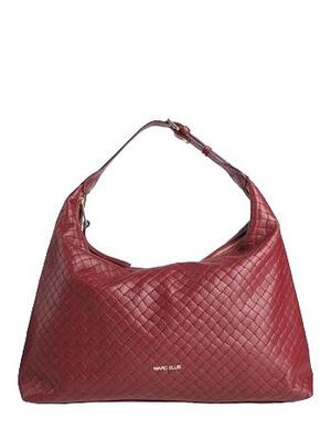 MARC ELLIS Quilted Leather Maxi Shoulder Bag - Red