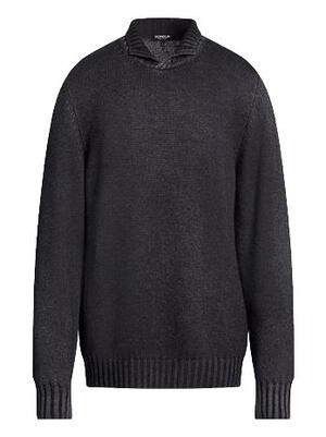DONDUP Charcoal Wool Mélange Sweater - Grey