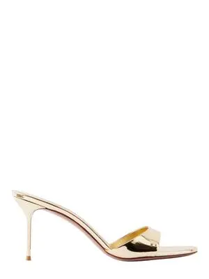 Paris Texas Lidia Metallic Leather Sandals - Gold