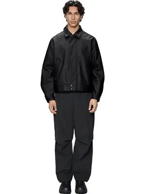 Rains Heavy Woven Overshirt - Black