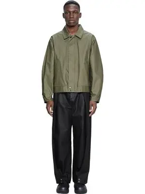 Rains Heavy Woven Overshirt - Moss