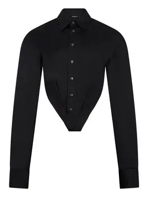 Dsquared2 Deep Cut Shirt - Black