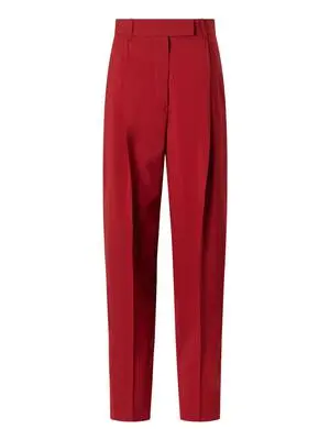 RÓHE Daria Virgin Wool Tape Pants - Red