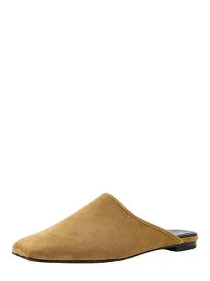 Vince Dakota Suede Mule Flats - Brown