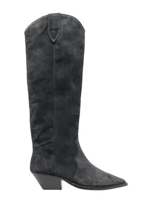 Isabel Marant Étoile Isabel Marant Denvee Suede Leather Boots Black