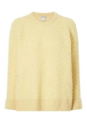 Bottega Veneta Intrecciato Wool Pullover - Yellow