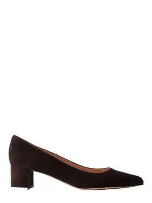GIANVITO ROSSI Gianvito Rossi Piper 45 Suede Pumps Chocolate