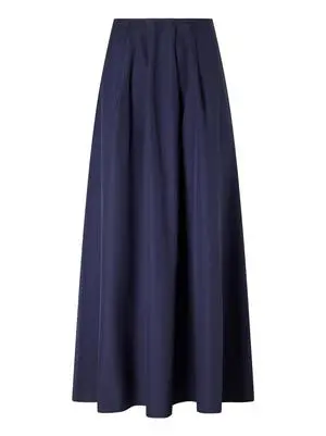 Citizens Of Humanity Emi Cotton-poplin Midi Skirt - Blue