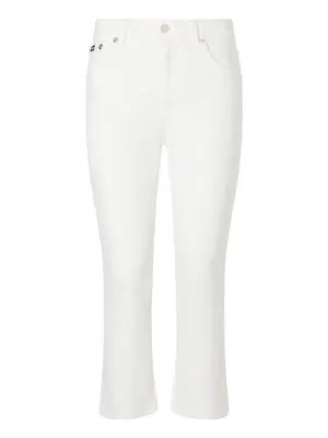 Dolce & Gabbana Dolce & Gabbana Mid-Rise Straight-Leg Capri Pants White