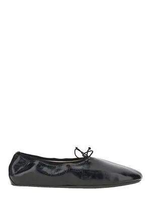 Phoebe Philo Patent Leather Ballerina Flats - Black