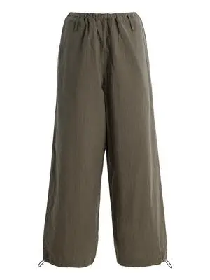 DEIJI STUDIOS Organic Cotton Toggle-hem Relaxed Leg Pants - Green