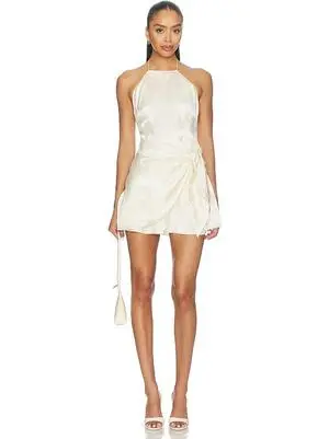 For Love & Lemons Adrift Satin Mini Dress - Cream