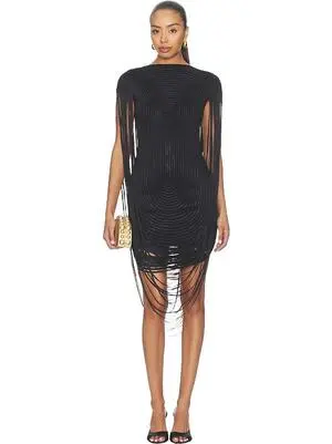 CULT GAIA Cult Gaia Katja Dress With Fringe Detail