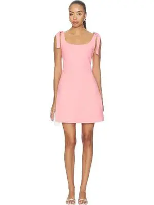 Susana Monaco A-line Dress With Tie Straps - Pink Icing