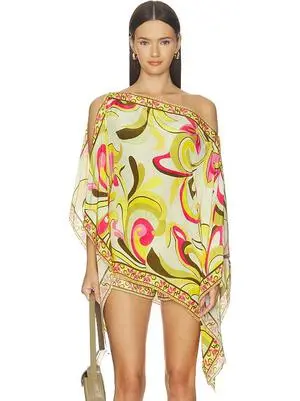 Rococo Sand Printed Square Scarf Top - Multi