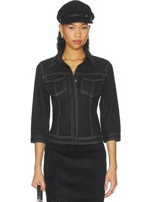 With Jéan Olivia Denim Jacket - Indigo