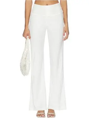 ASTA RESORT Iris Hand Beaded Pant - Salt