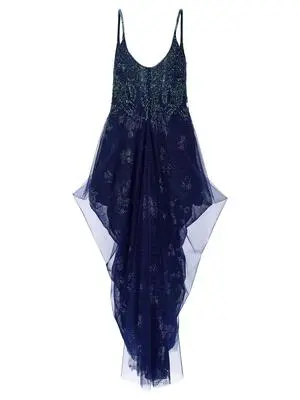 Giorgio Armani Embellished Tulle Gown - Patterned