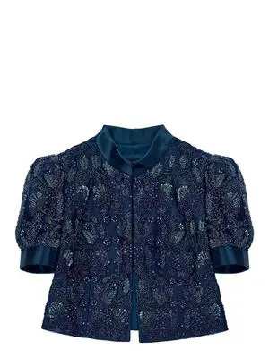 GIORGIO ARMANI Giorgio Armani Silk And Linen Jacket With Elaborate Embroidery