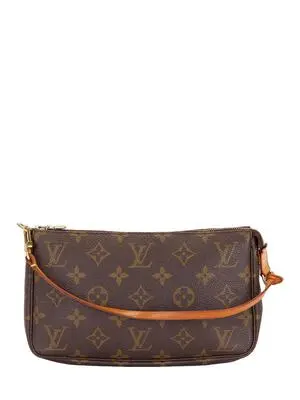 LOUIS VUITTON Monogram Pochette Accessoires Shoulder Bag - Brown
