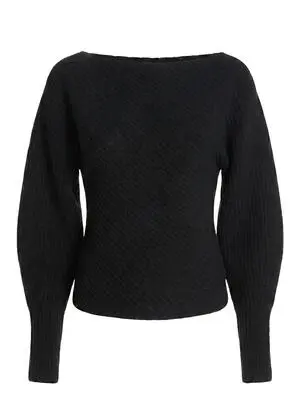 Alberta Ferretti Wide Boat-neck Sweater - Multicolor