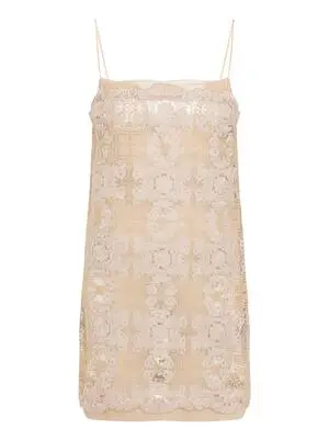 ERMANO SCERVINO Ermanno Scervino Embroidered Mini Dress - Multicolor