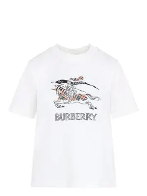 Burberry Frankie Ekd Check T-shirt - White