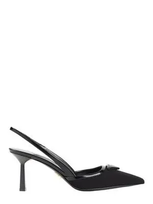 Prada Mesh Slingback Pumps - Black