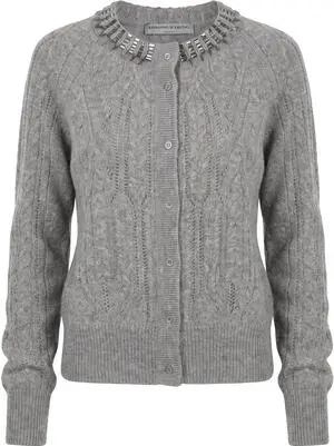 ERMANO SCERVINO Ermanno Scervino Embellished Cashmere Cardigan - Multicolor