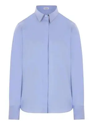 BRUNELLO CUCINELLI BRUNELLO CUCINELLI Cotton Shirt With Monili Trim