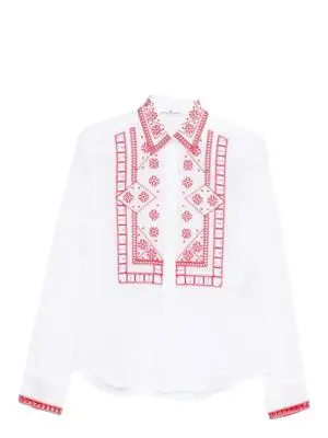 ERMANO SCERVINO Ermanno Scervino Embroidered Cotton Shirt - Multicolor