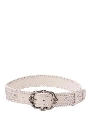ERMANO SCERVINO Ermanno Scervino Leather Belt With Floral Detail