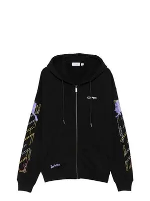 Off-White Archigeography Arrow Skate" Zip Hoodie - Multicolor
