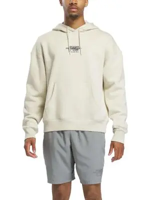 REEBOK X F45 Training Relaxed Fleece Hoodie - Linen