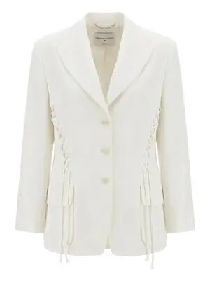 ERMANO SCERVINO ERMANO SCERVINO "Sahariana" Blazer With Lace-Up Detail