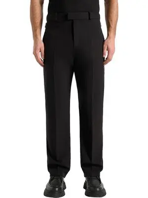 Manière De Voir Tailored Trousers With Adjustable Waist - Black