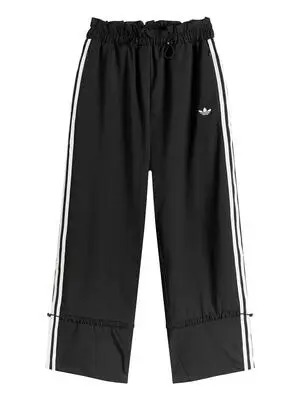 Adidas Pleated Nylon Track Pant - Black