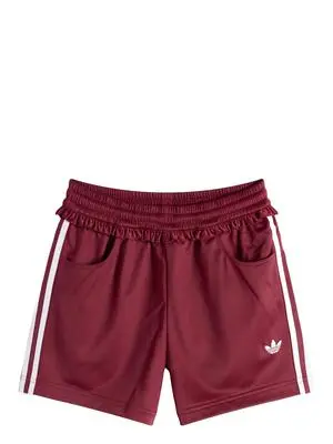 Adidas Pleated Firebird Shorts - Shadow Red